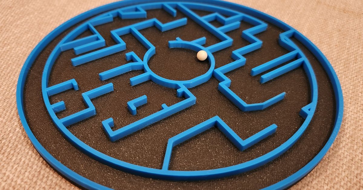 Circular Marble Maze by squinn | Download free STL model | Printables.com