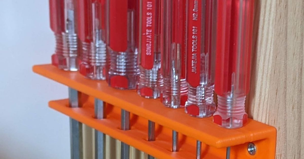 Hex screwdriver holder by sstteevvee | Download free STL model ...