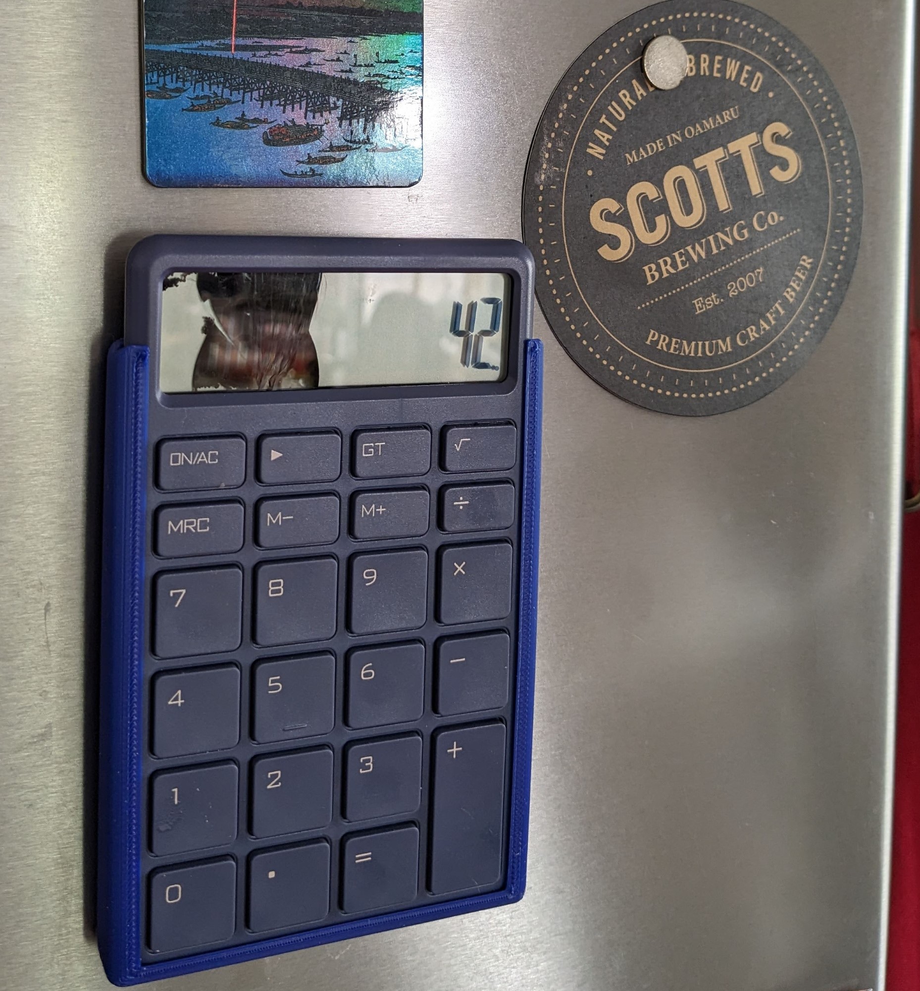 Fridge Calculator Holder by sstteevvee | Download free STL model ...