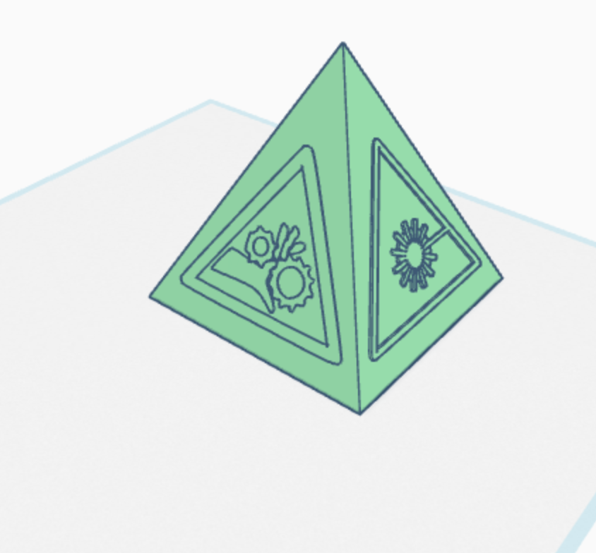 warning pyramid ( laser,cnc,machinary,hot surface) by 3DPrintingStudio ...