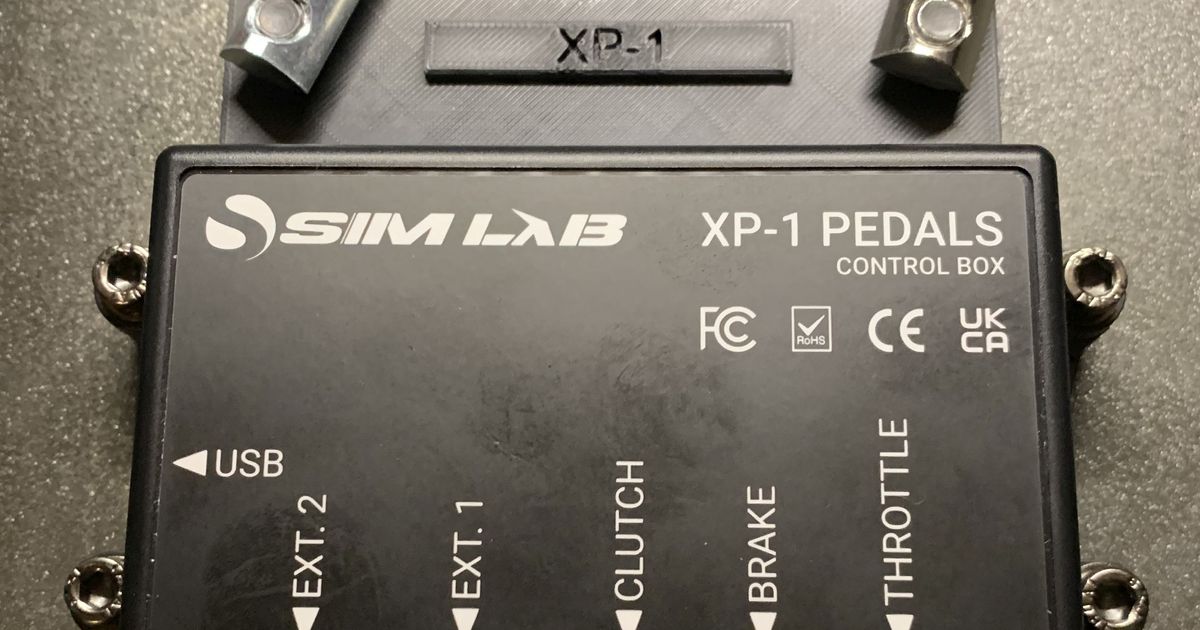 Alternate Sim-Lab XP-1 Pedals Control Box Mount by edbdii | Download ...