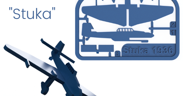 Ju 87 Stuka kit card Famous planes by Zenlayne | Download free STL ...