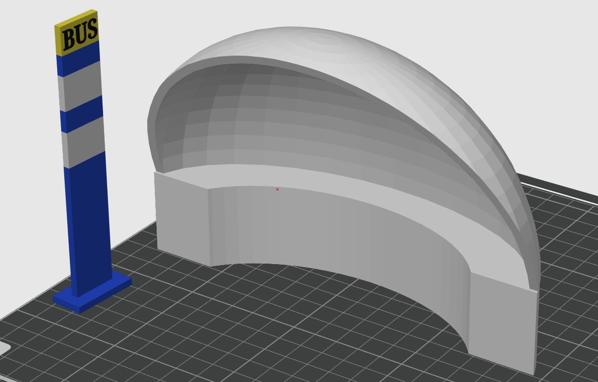 Bus stop for scale diorama by 75echo | Download free STL model ...