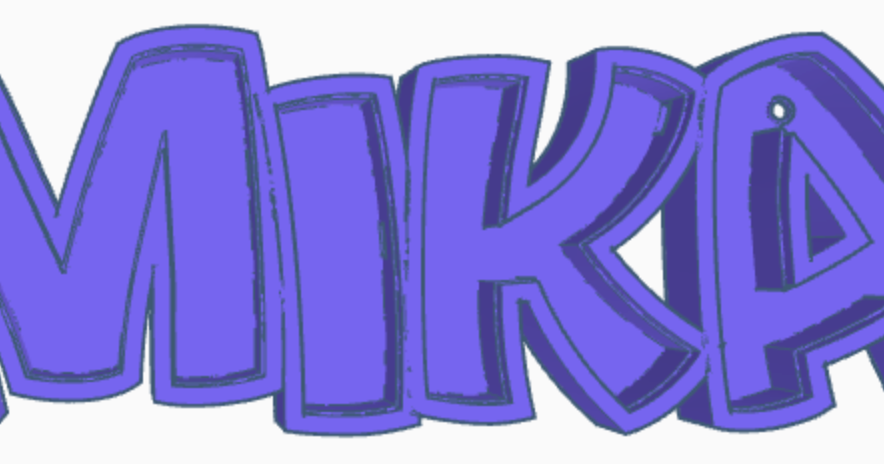 MIKA LED- Namenslampe (Name lamp) by T-D3SIGN | Download free STL model ...