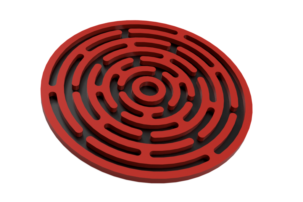 Coaster Maze 86x4mm by belittlemaker | Download free STL model ...