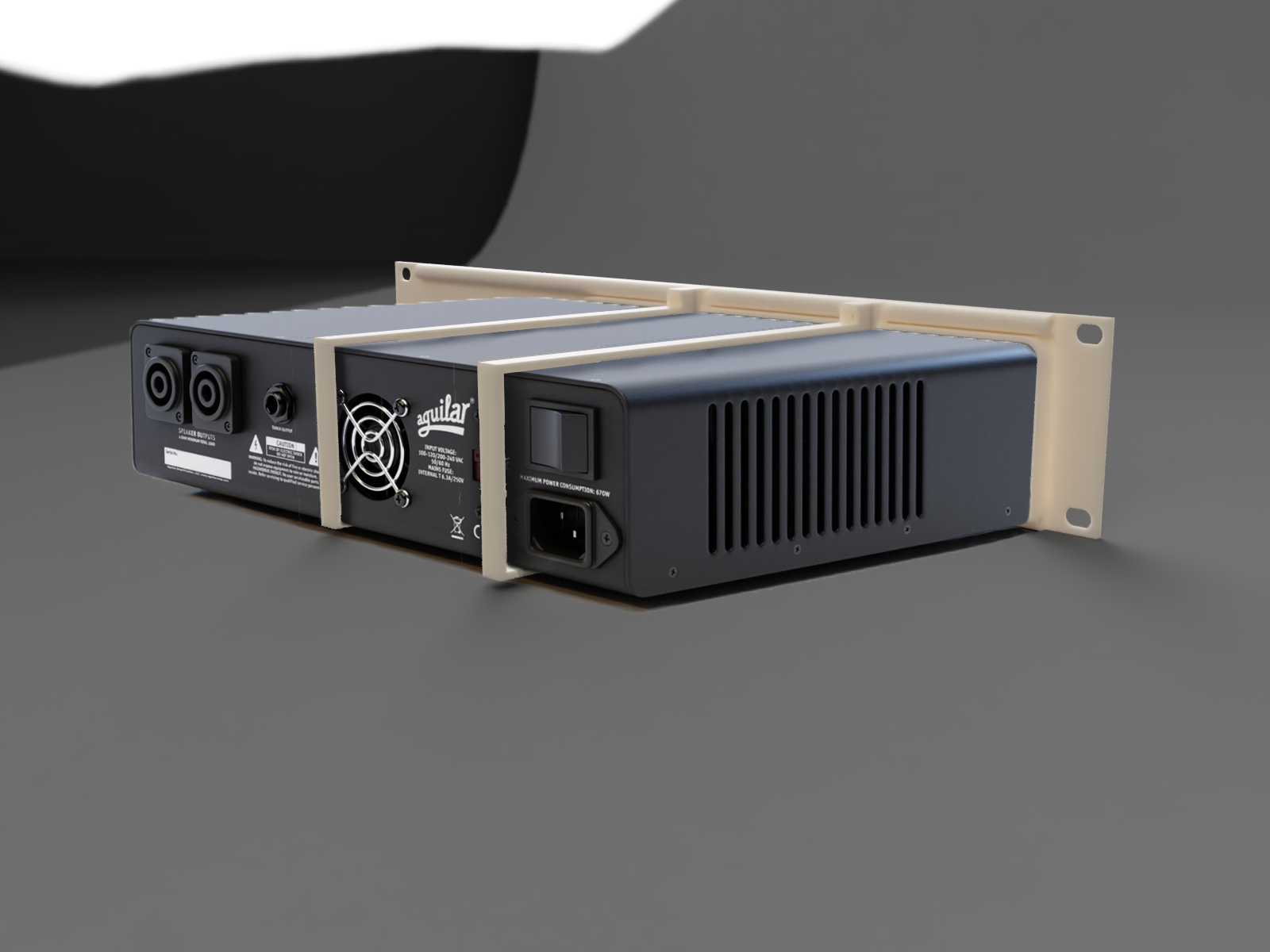 Rack 2U for Tone Hammer 500 by Akira | Download free STL model ...