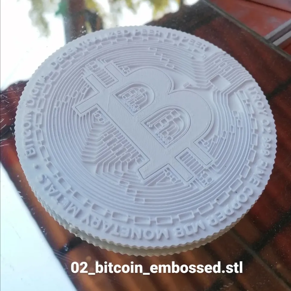 Bitcoin High quality Coin, 2 colors+embossed+punched+ACAD versions by ...