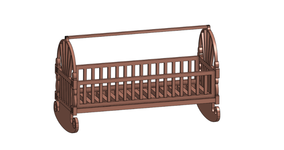 Historical Cradle by Cayichen | Download free STL model | Printables.com