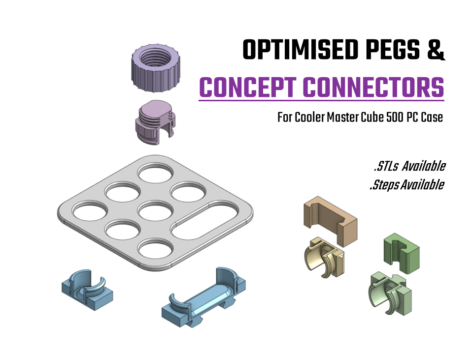 Optimised Pegs, Concept Connectors, and Test Panel (for QUBE 500) by ...