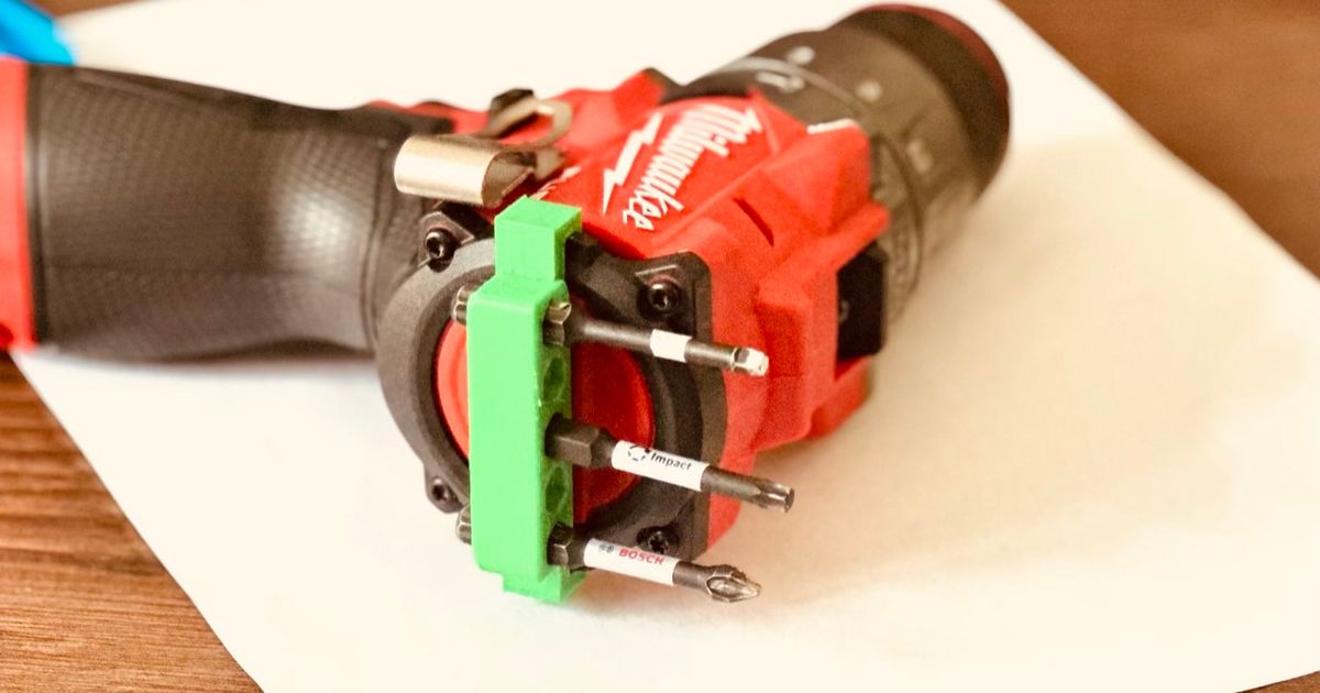 Milwaukee M12 Fuel Drill bit holder by A Q | Download free STL model ...