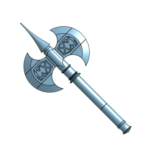 Skraja (One handes axe) by Jealba | Download free STL model ...