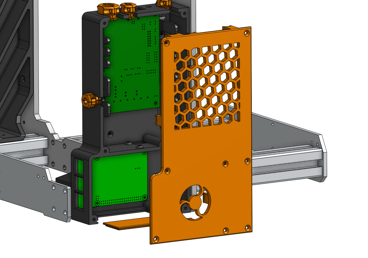 Prusa MK3/S Einsy Raspberry PI 4B/3B Enclosure with support Brace by ...