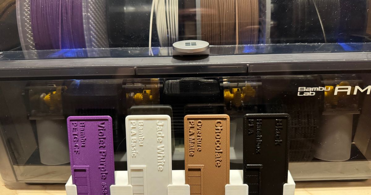 Filament sample display by cjs | Download free STL model | Printables.com