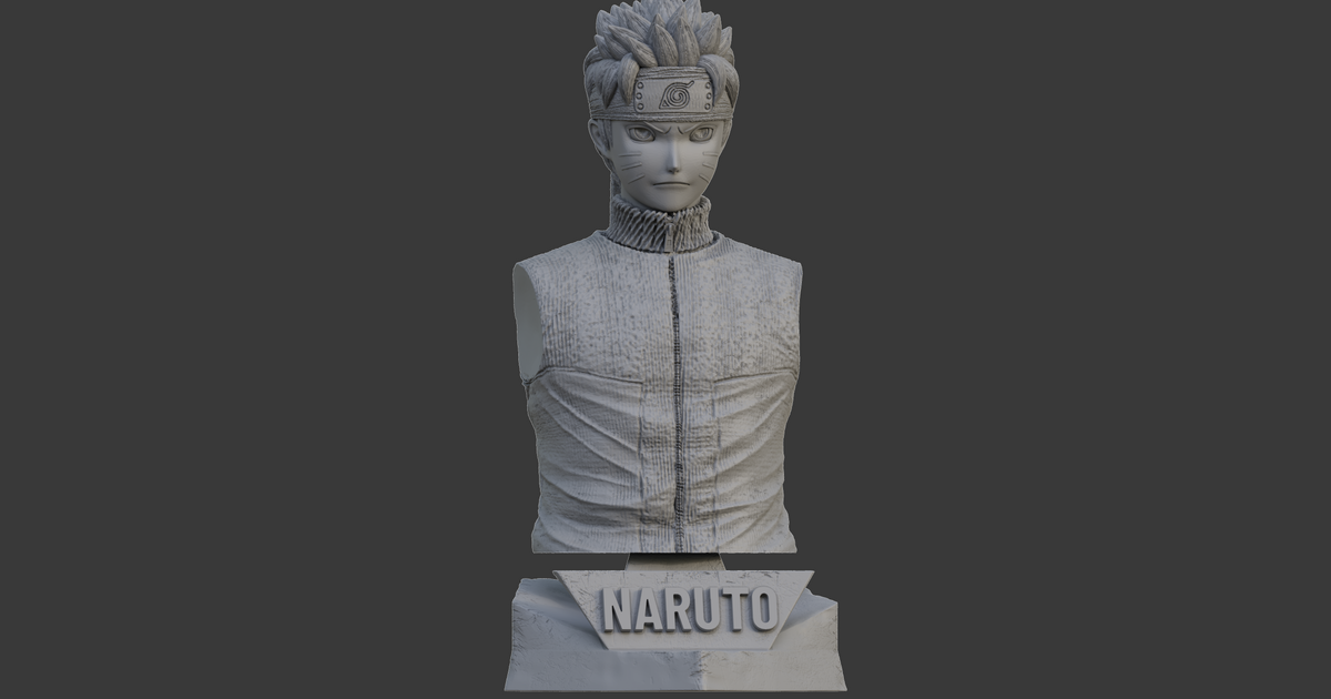 NARUTO ULTRA-DETAILED SUPPORT-FREE BUST 3D MODEL par ...