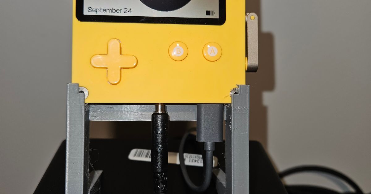 Playdate stand with space for headphone and usb plug by echoe ...