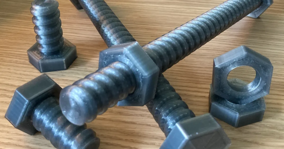 Thick 3D printed bolt by Felix Quehl | Download free STL model ...