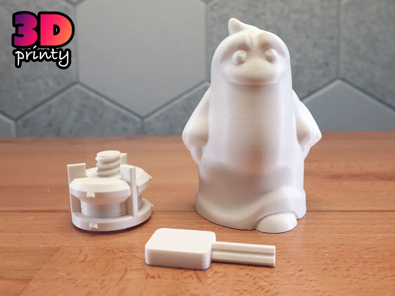 Print-in-Place Ghost Puzzle by 3D Printy | Download free STL model ...