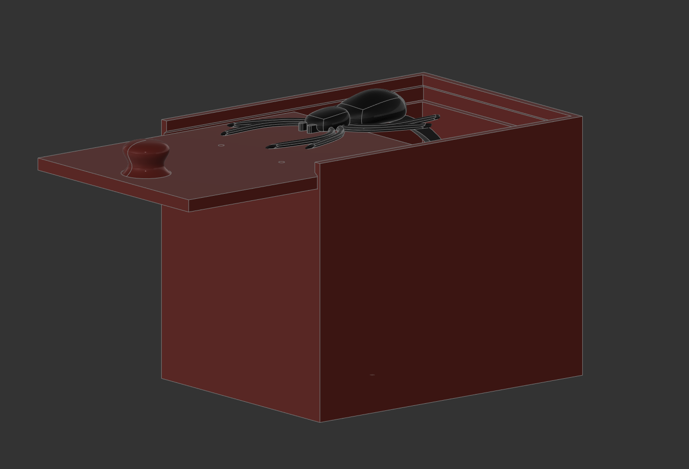 100% 3D Printed Spider Scare Box by tbkMAKER | Download free STL model ...