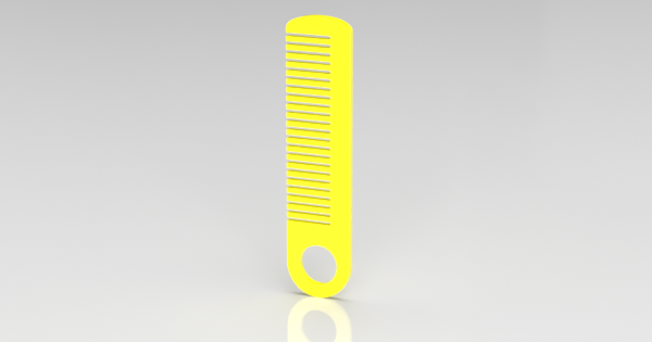 Keyring comb for beard and mustache. by Efe Yağız Soysal | Download ...