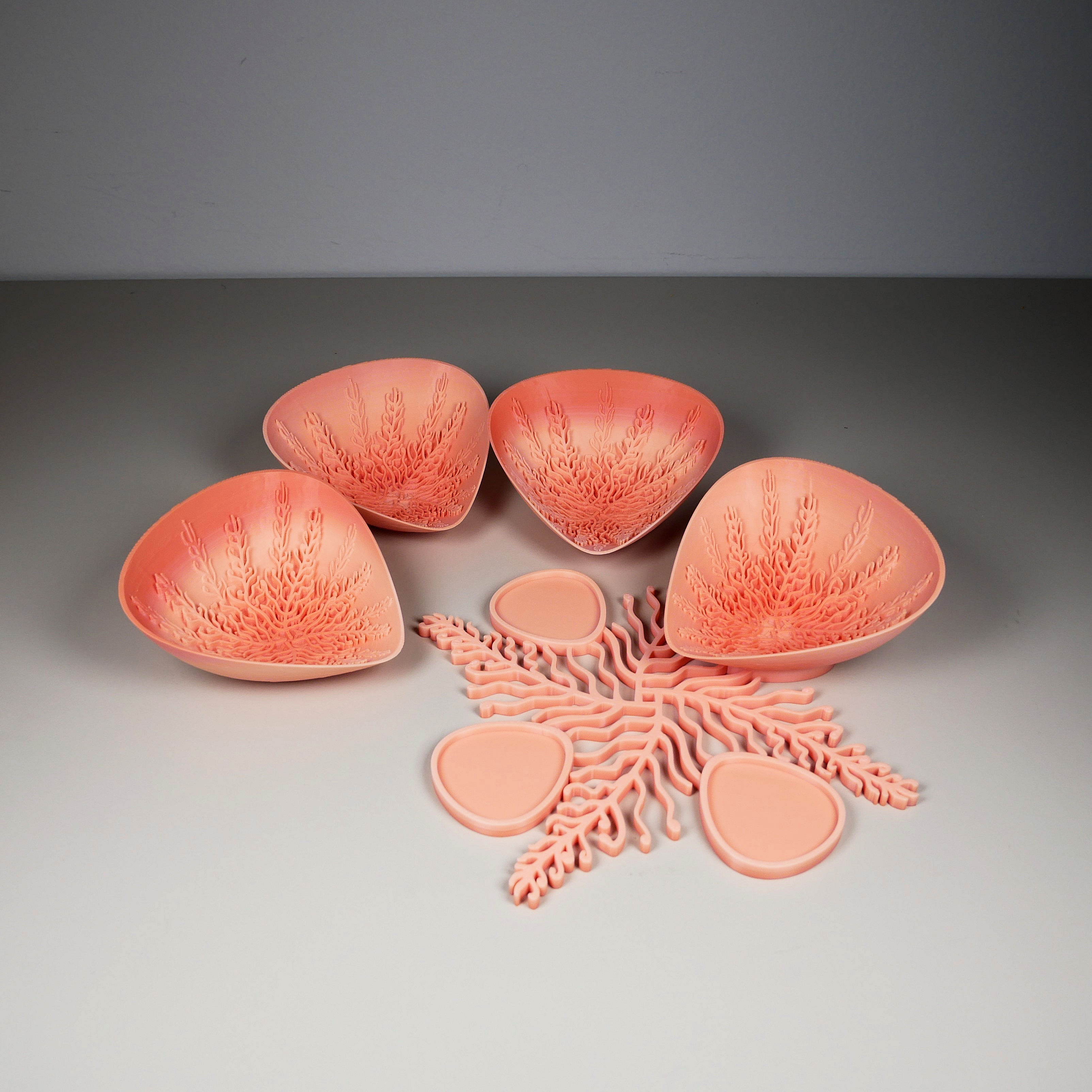 Patterned Dish Set by 3DPrintBunny | Download free STL model ...