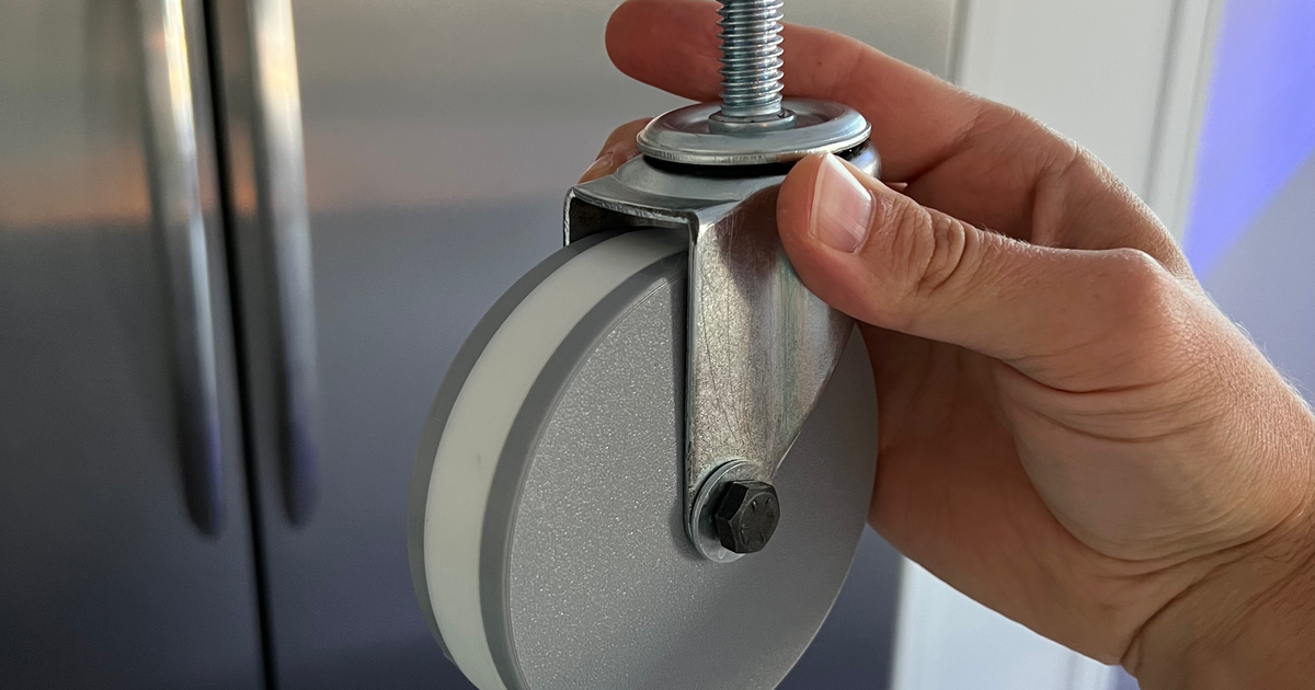 Caster Wheel for Rack by Kyle Gyger | Download free STL model ...