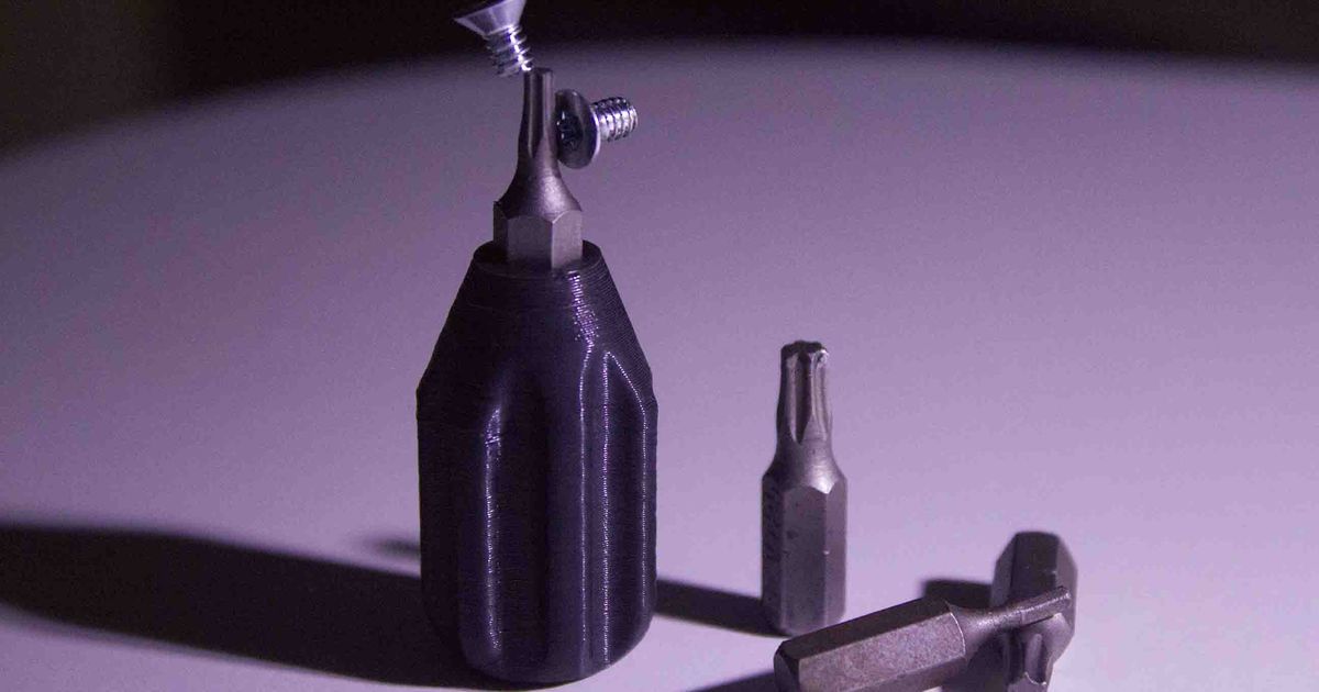 Customizable Hex Bit Screwdriver by 1sPiRe | Download free STL model ...