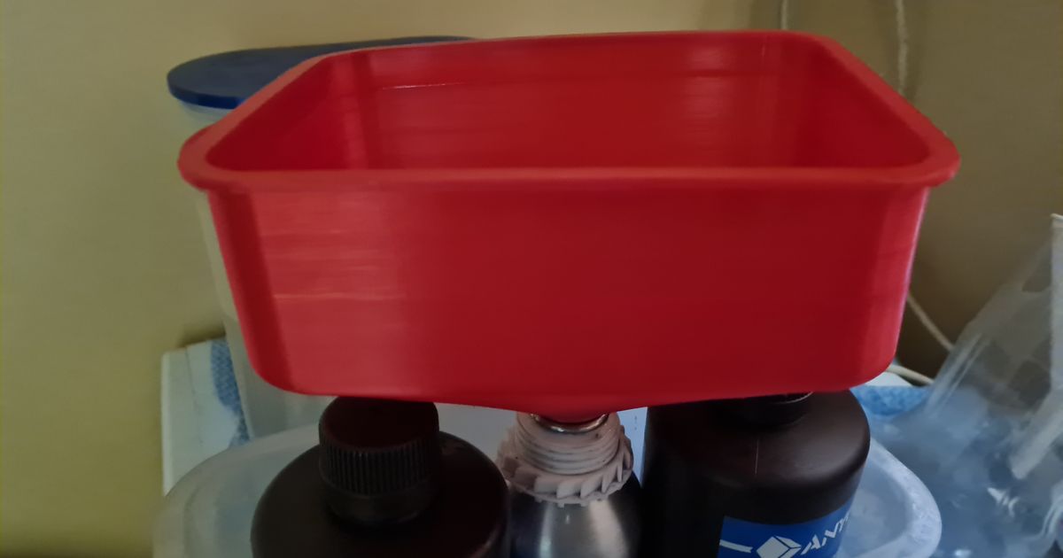 BUILDPLATE DRAIN FUNNEL - RECTANGULAR by Ian L | Download free STL ...