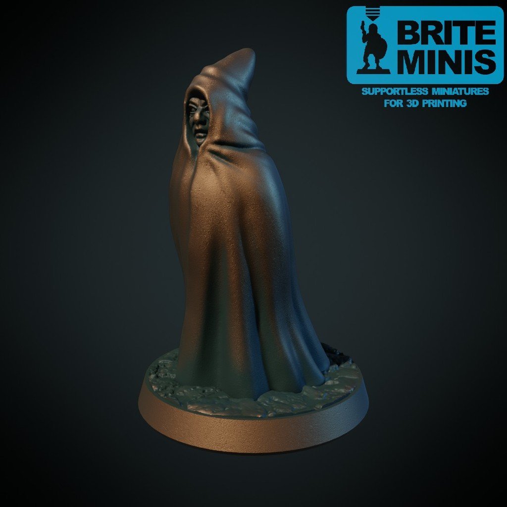 Cloaked person (Supportless, FDM friendly) by Brite Minis | Download ...