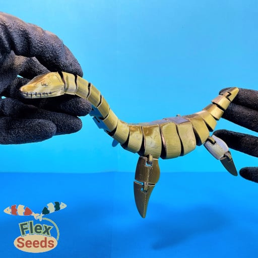Flexi Plesiosaurus(print-in-placeiosaurus) by 3D_Flexseeds | Download ...