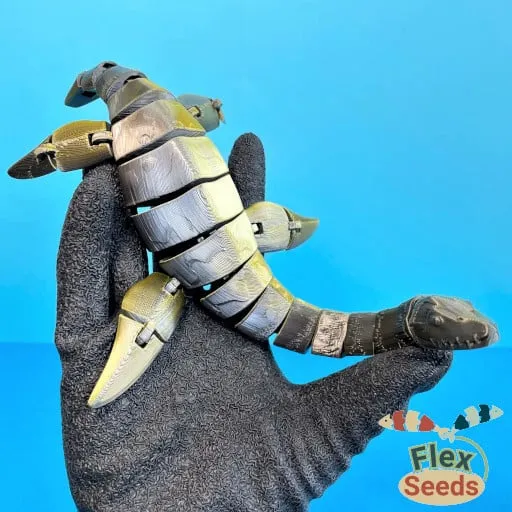 Flexi Plesiosaurus(print-in-placeiosaurus) by 3D_Flexseeds | Download ...