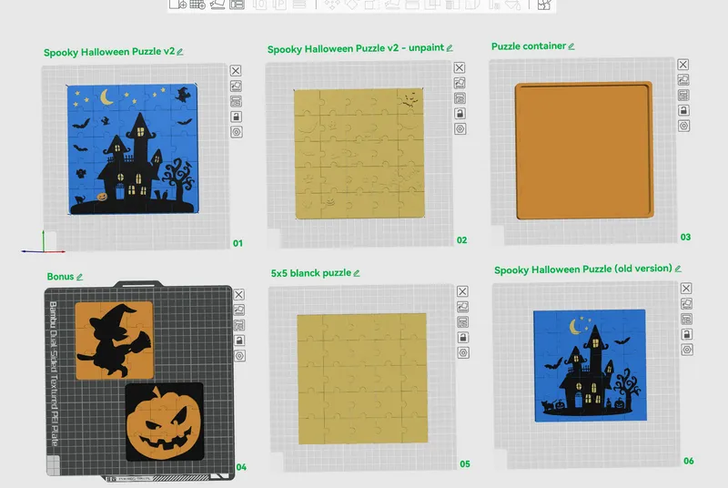 Spooky Halloween Puzzle by miziomon | Download free STL model ...