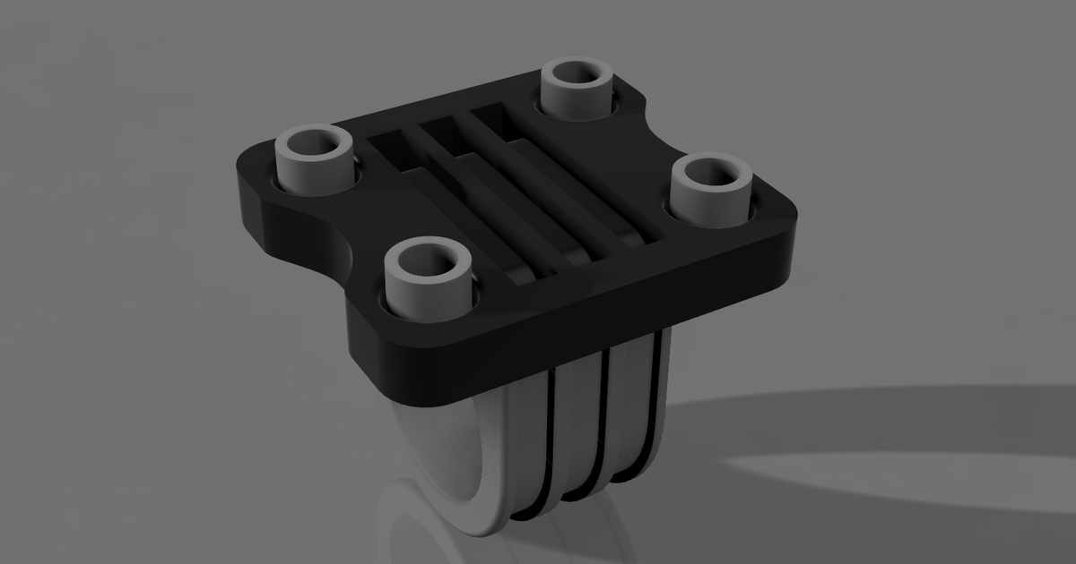 28,6mm Handlebar GPS mount with AMPS pattern by 4sStylZ | Download free ...