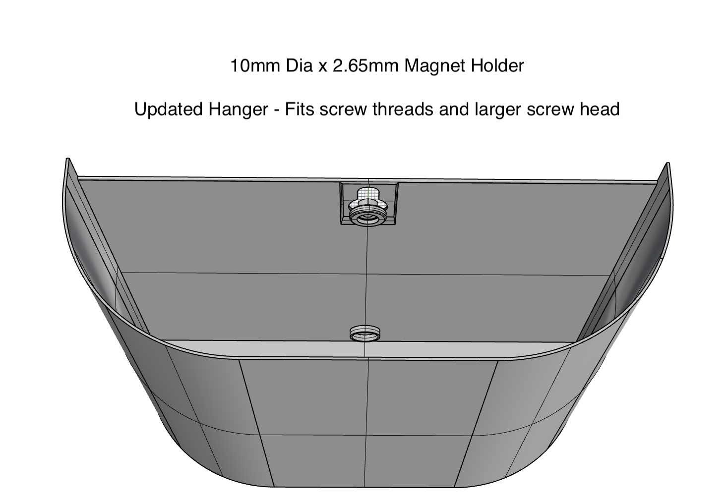 Bambu Lab Waste Bucket 10mm Dia Magnet. Hanger with 3mm through hole ...