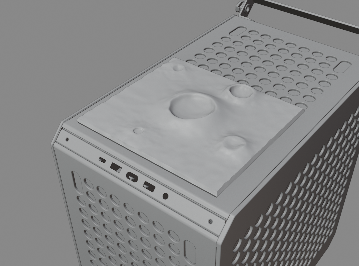 Lunar surface plates for Qube 500 case by Yonokad | Download free STL ...