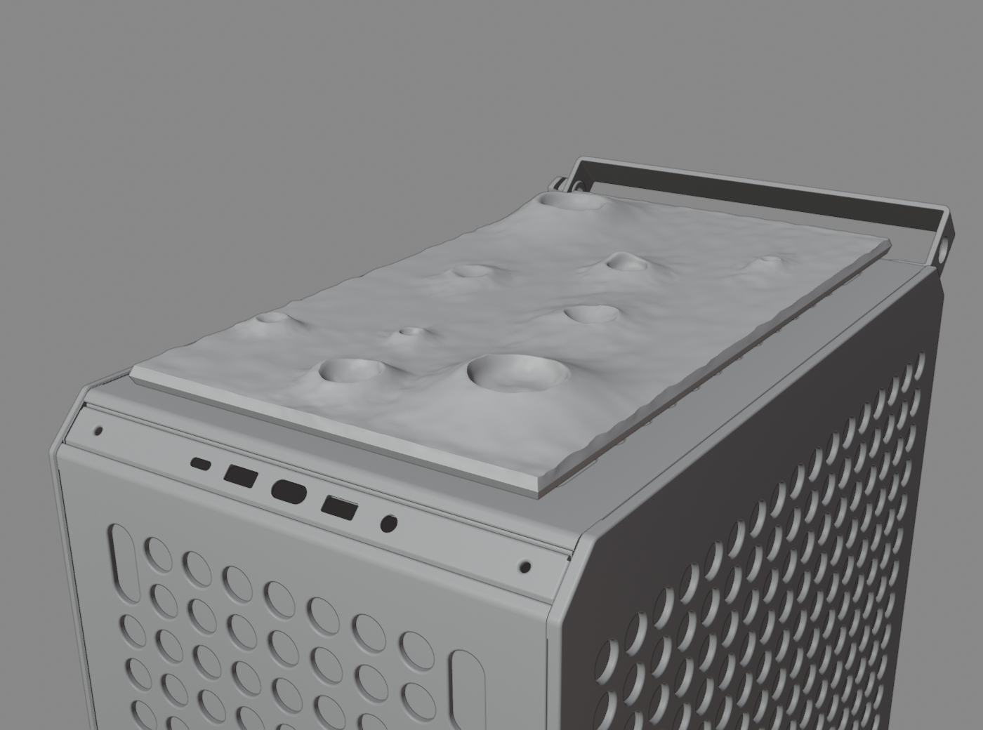 Lunar surface plates for Qube 500 case by Yonokad | Download free STL ...
