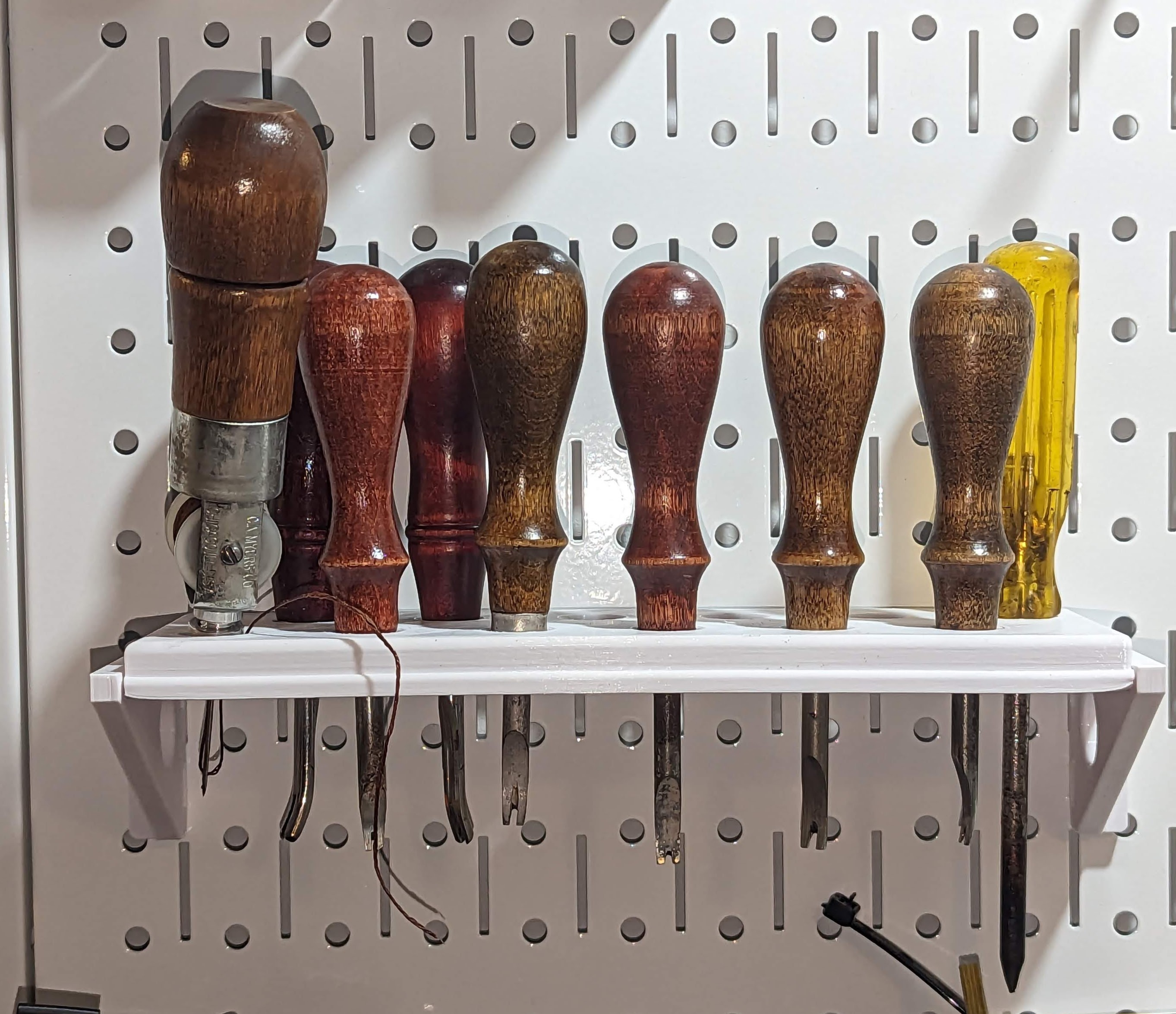 Wall Control DDD 3x6 center peice 12 hole leather working tool holder ...