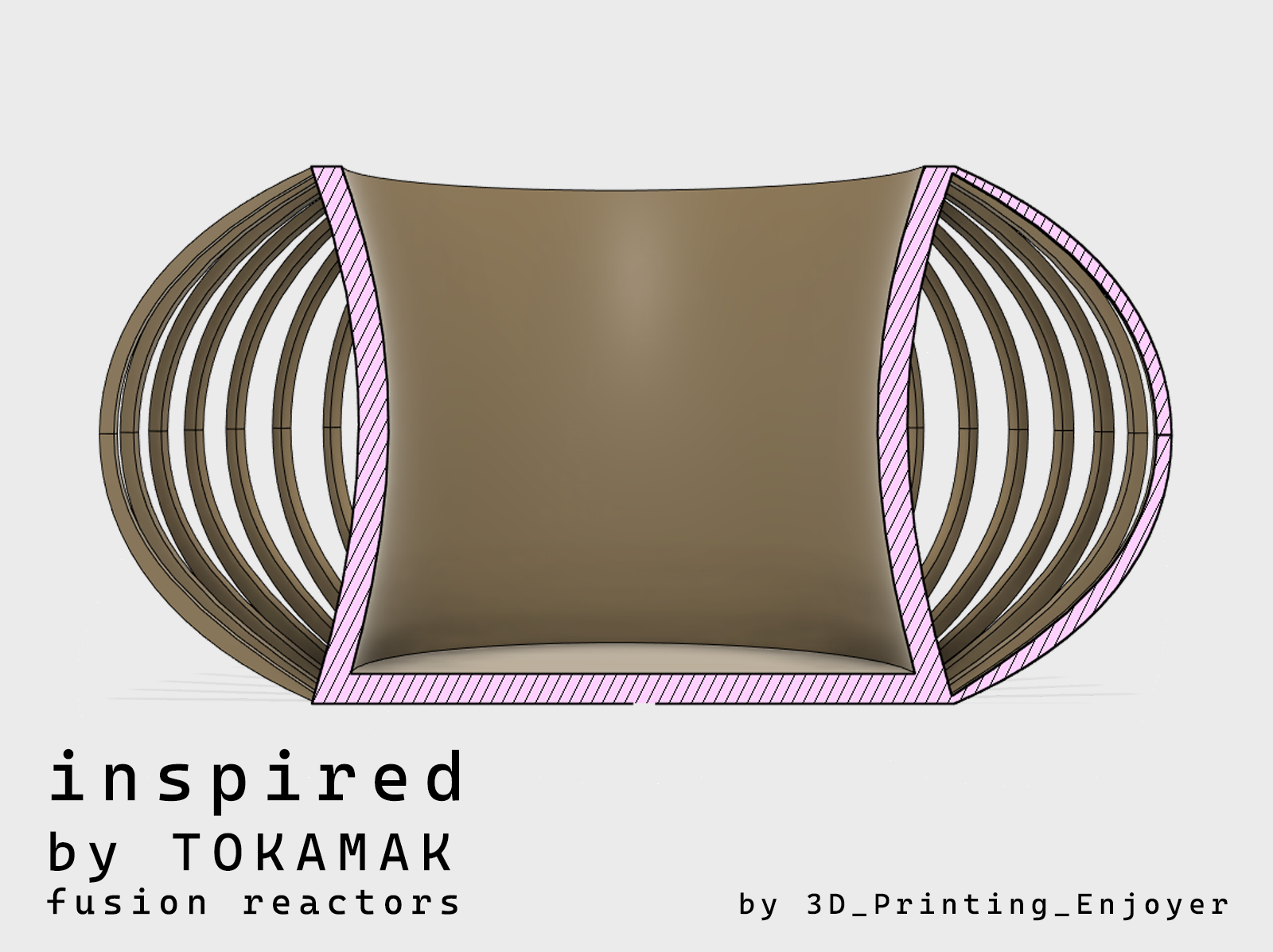 modern pot collection #5 - inspired by tokamak design. by 3D_Printing_Enjoyer | Download free ...