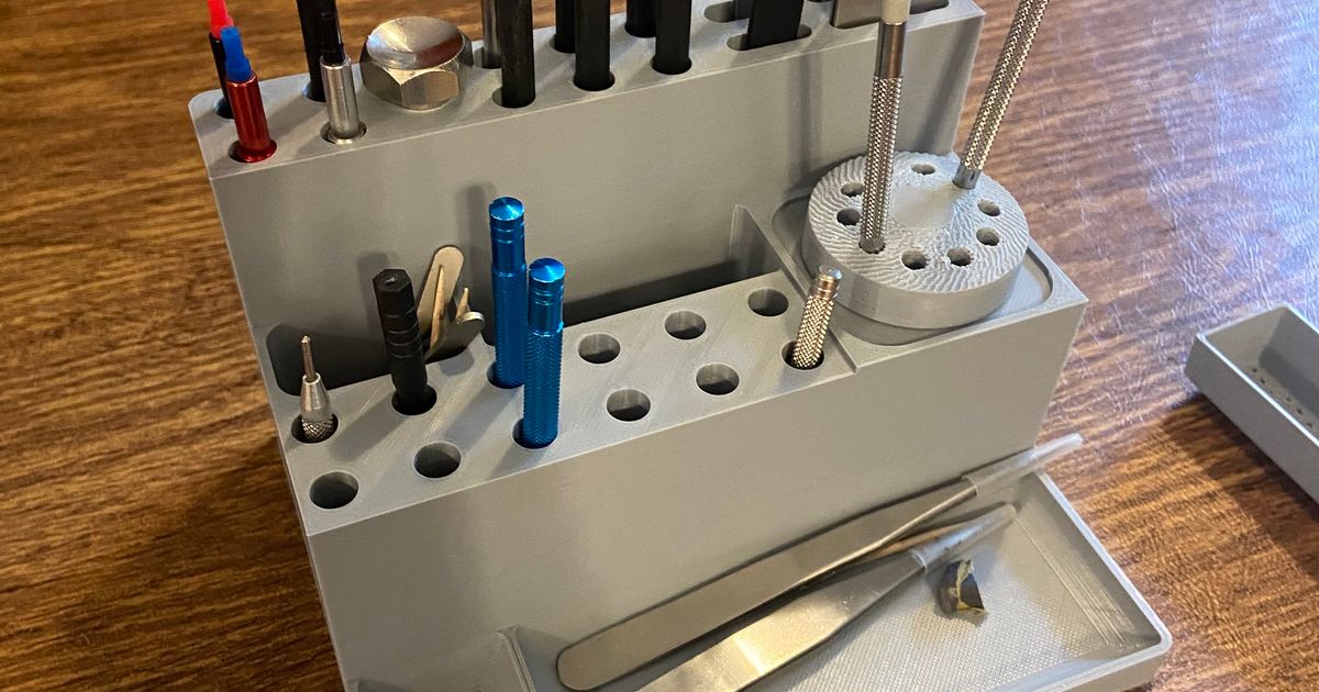 Hobby Tool Holder (Gridfinity Compatible) by RedWatchDesigns | Download ...