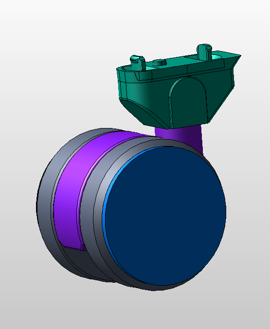 Roller Casters! Customizable Casters for Cooler Master Qube 500 by lazor226 | Download free STL ...