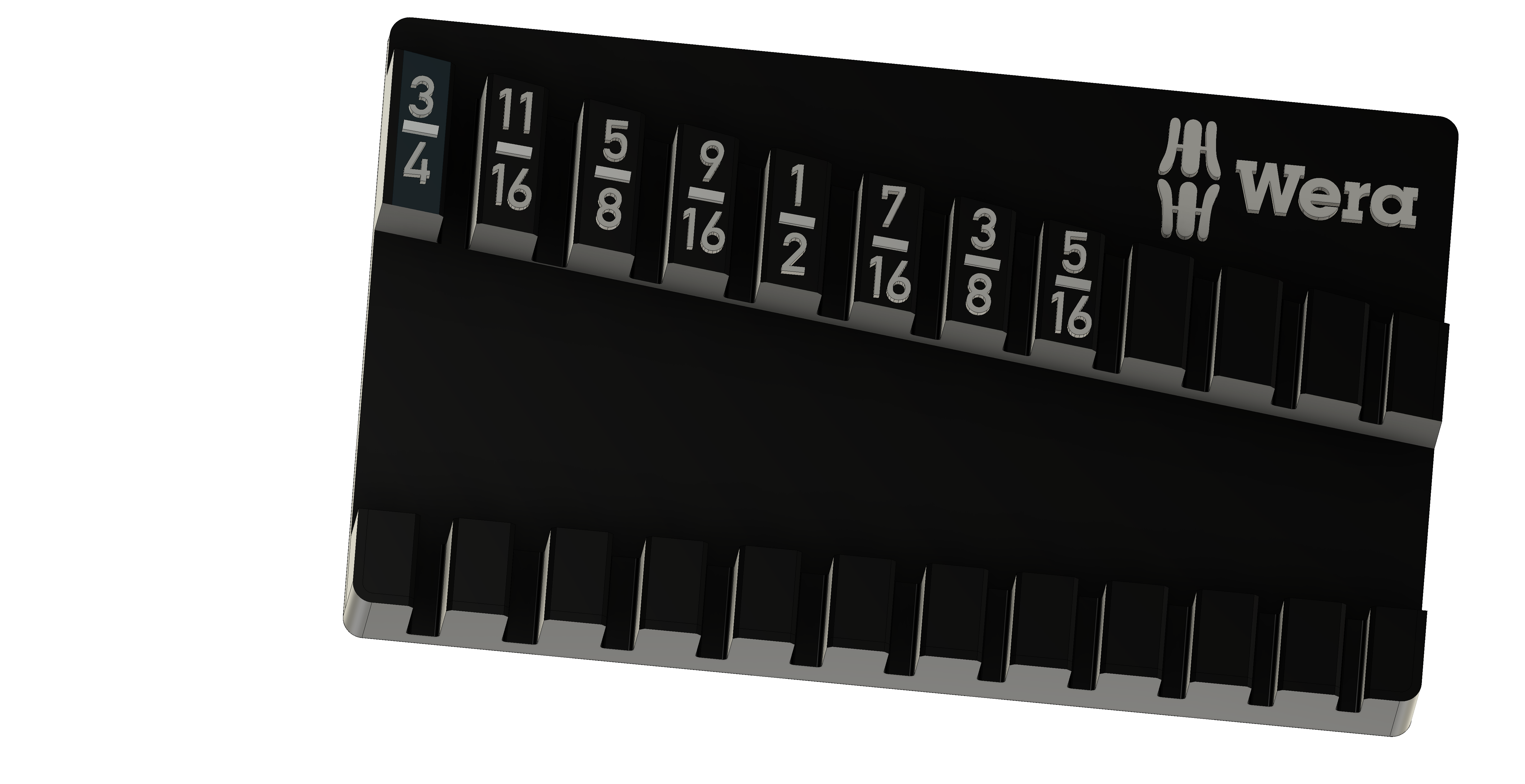 Gridfinity - Wera - SAE Combination Wrenches by pctony | Download free ...