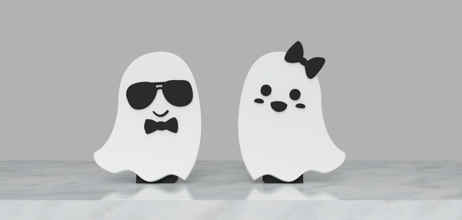 Halloween Ghosts! Stand Decoration by Apolleon | Download free STL ...