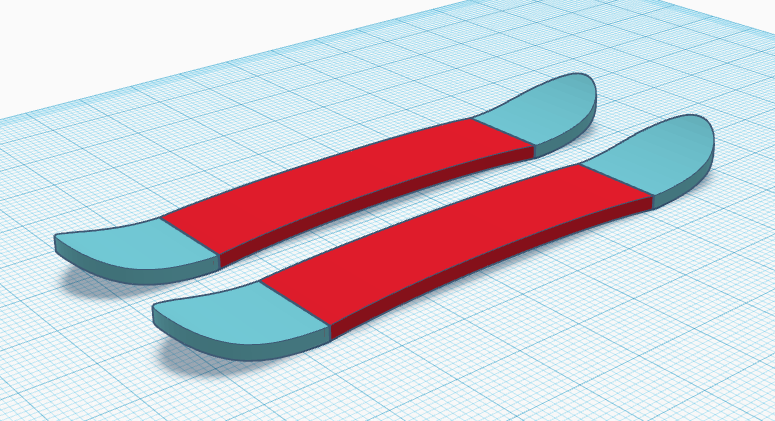 Finger Skis by Vilkku Koo | Download free STL model | Printables.com