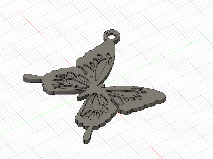 Llavero Mariposa Butterfly Keychain By Gannon Download Free Stl Model