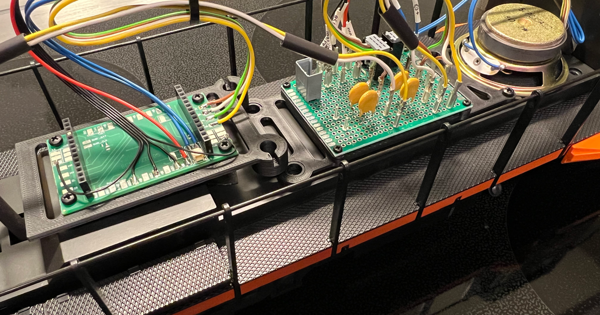 LGB Alco diesel loco decoder mount por Ueli | Descargar modelo STL gratuito | Printables.com