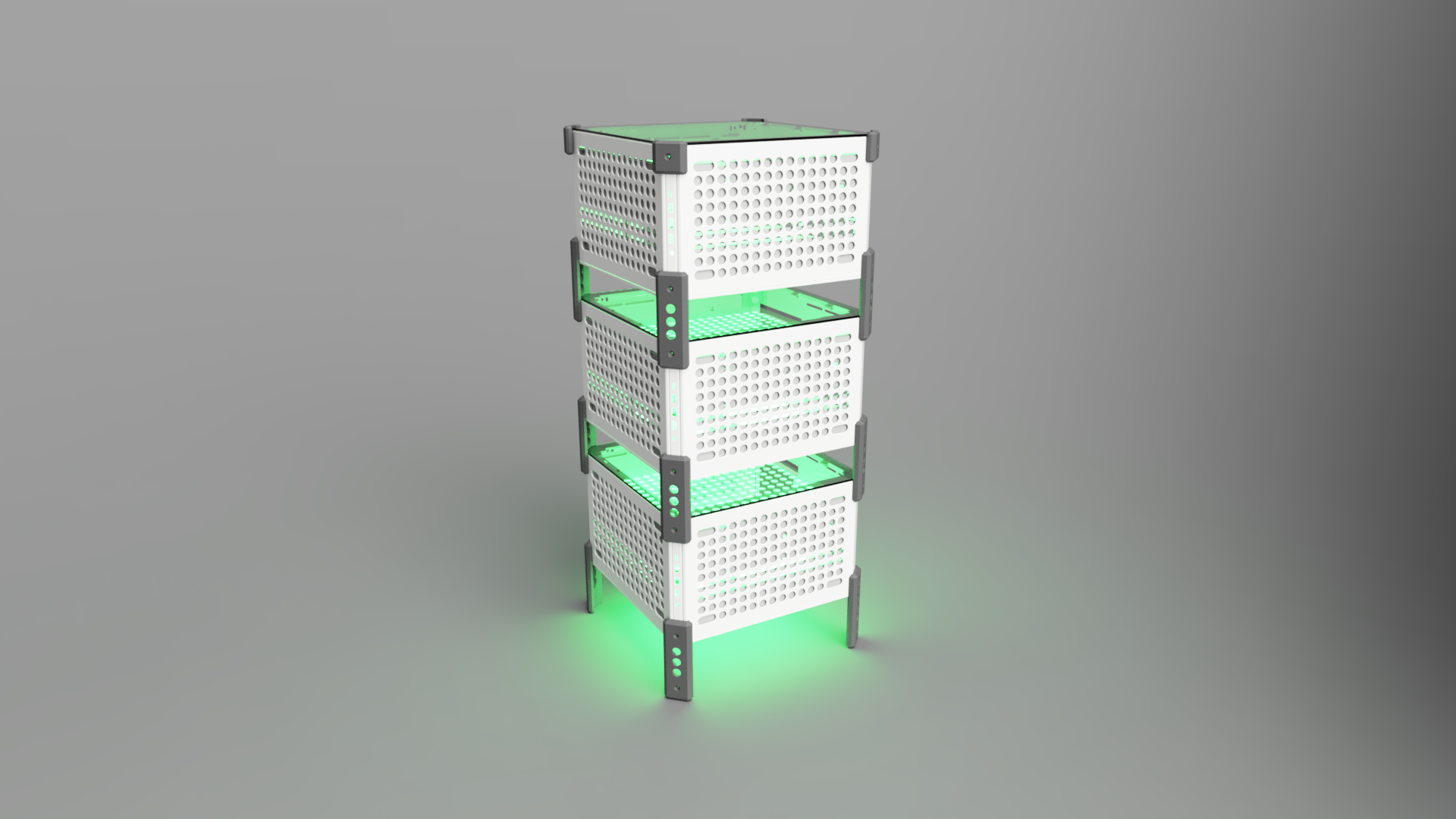 Server Rack - Stackable CM Qube 500 by pilim | Download free STL model ...