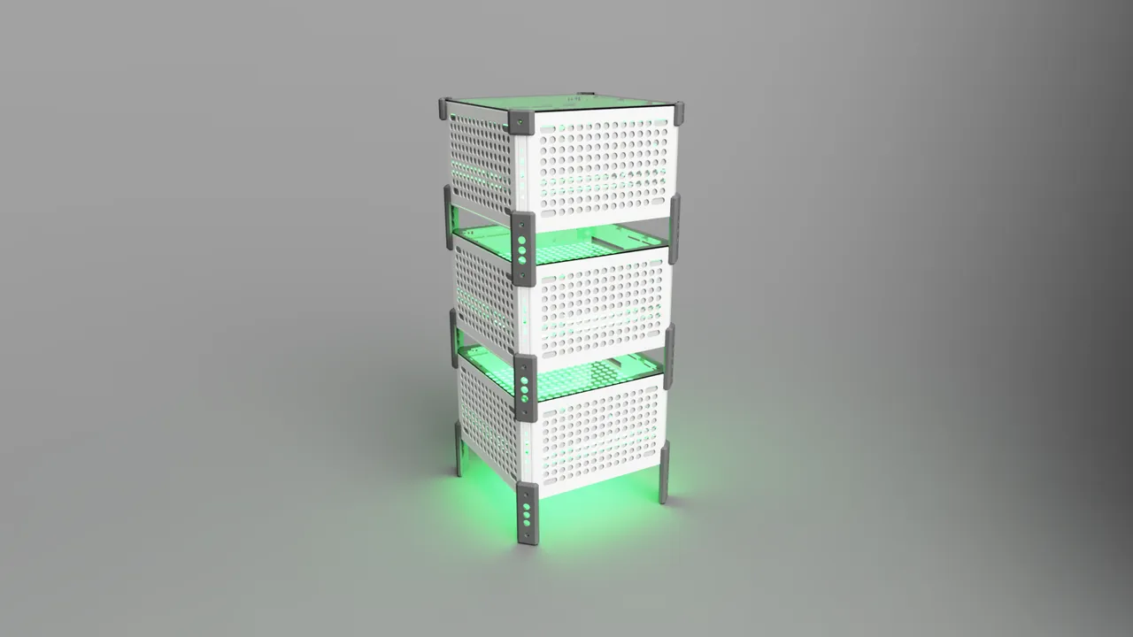 Server Rack - Stackable CM Qube 500 by pilim | Download free STL model ...