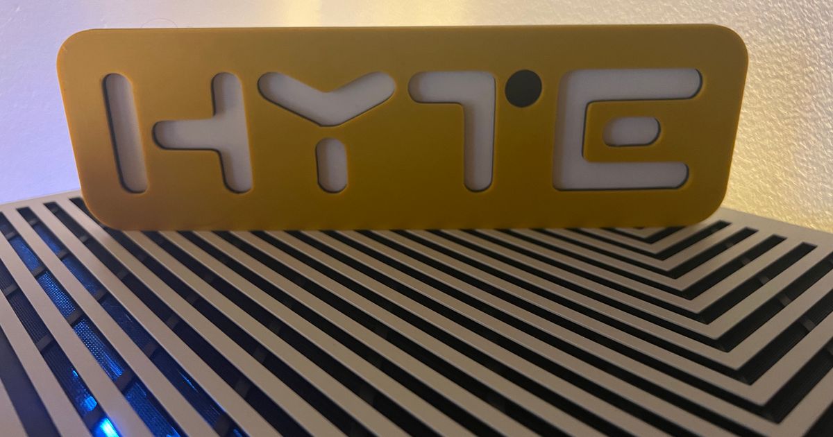 Hyte Logo by Cassiespook | Download free STL model | Printables.com