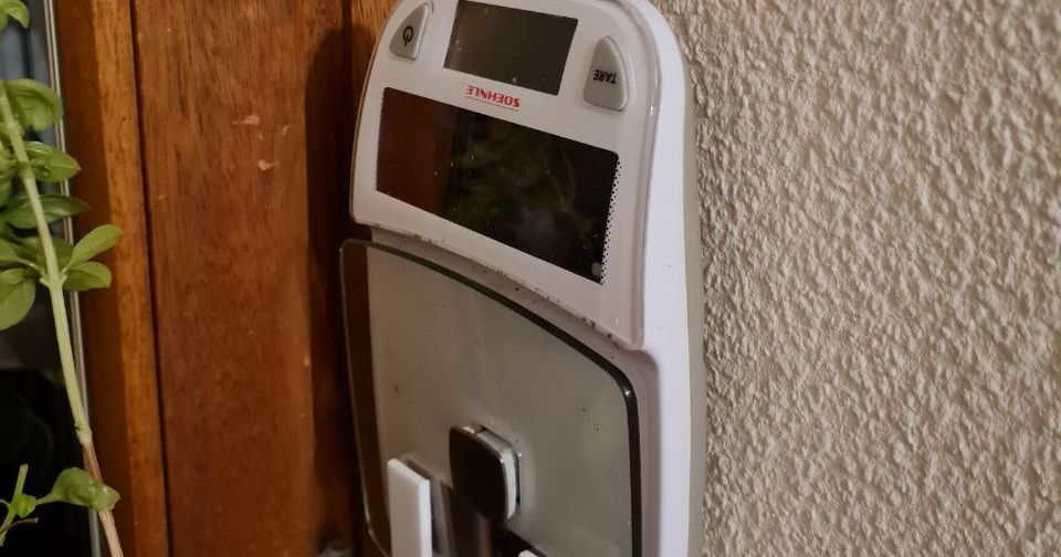 Solar kitchen scale holder by airglow | Download free STL model ...