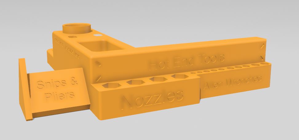 2020 Rail Hot End Tool Rack by David McFarland | Download free STL ...
