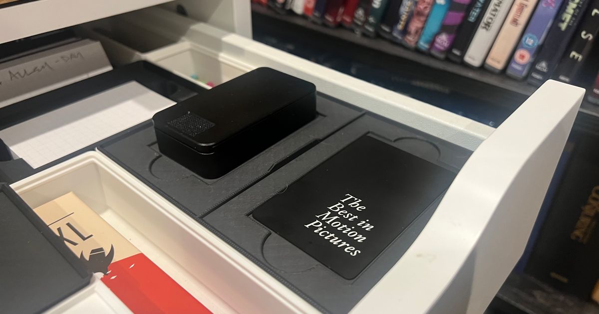 Gridfinity Lid with Guild Card and Pill Case recess by AJ Briones ...